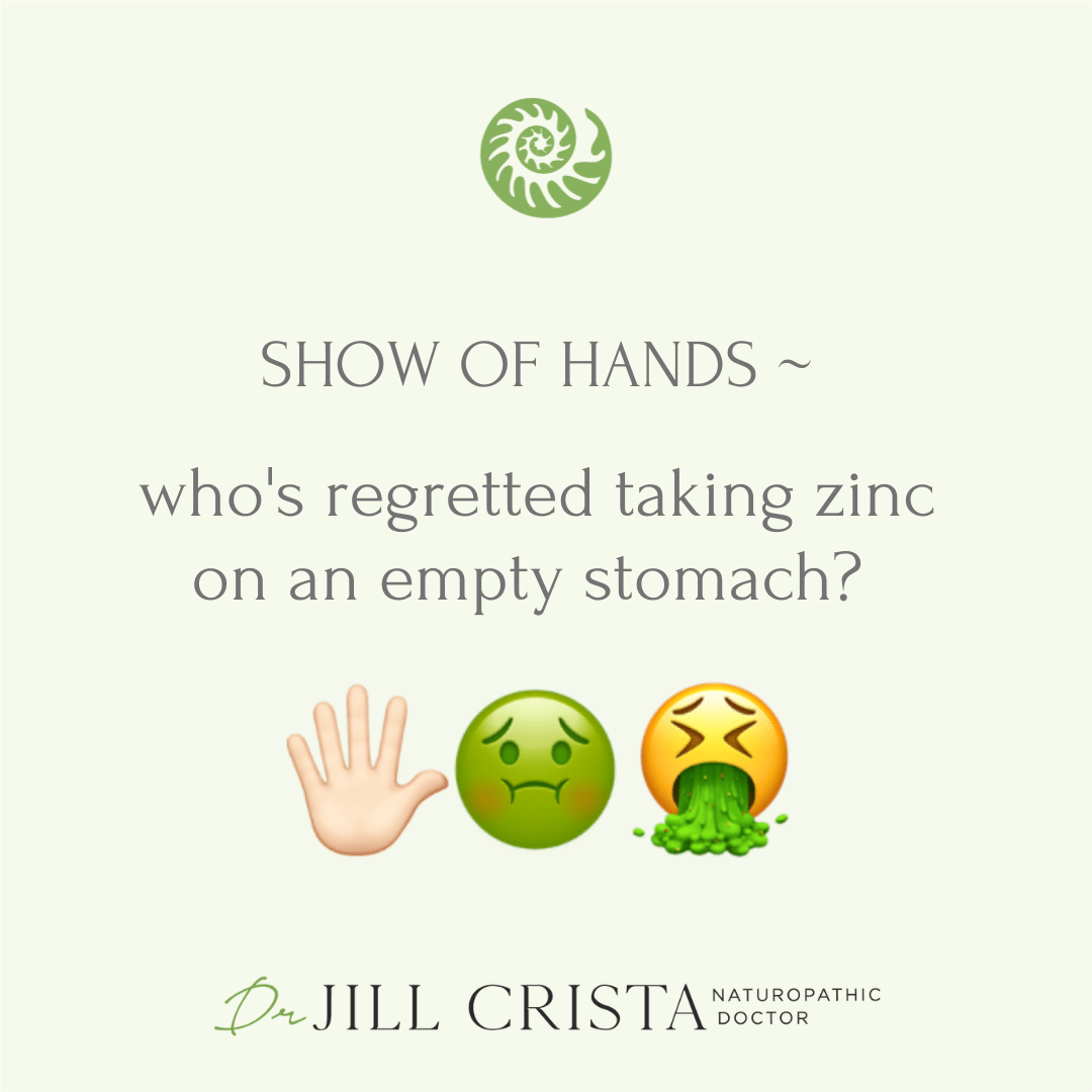 Why Taking Zinc With Food is Essential for Proper Intake – Dr. Crista